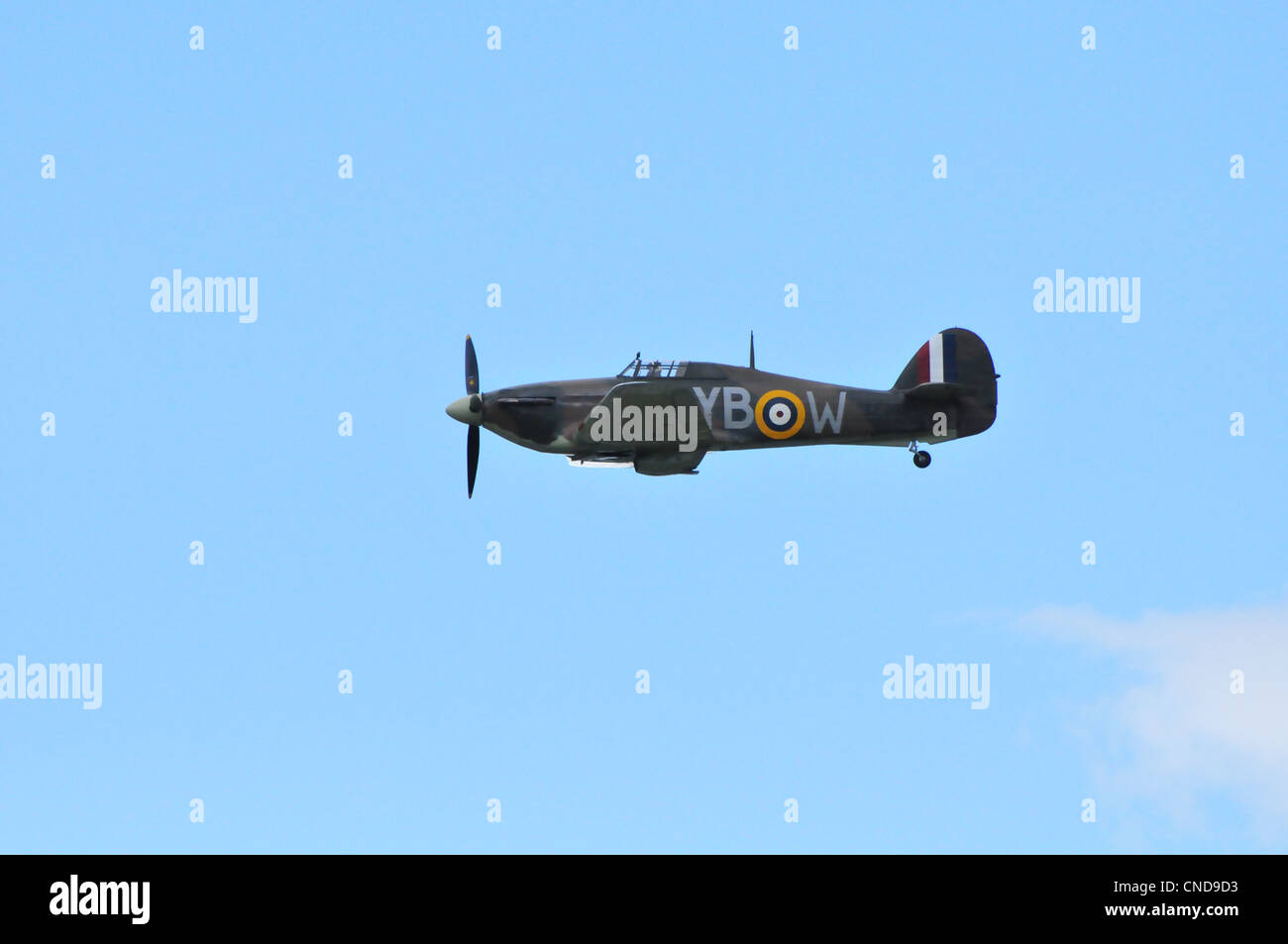 Hawker Hurricane flying at Shoreham Stock Photo - Alamy