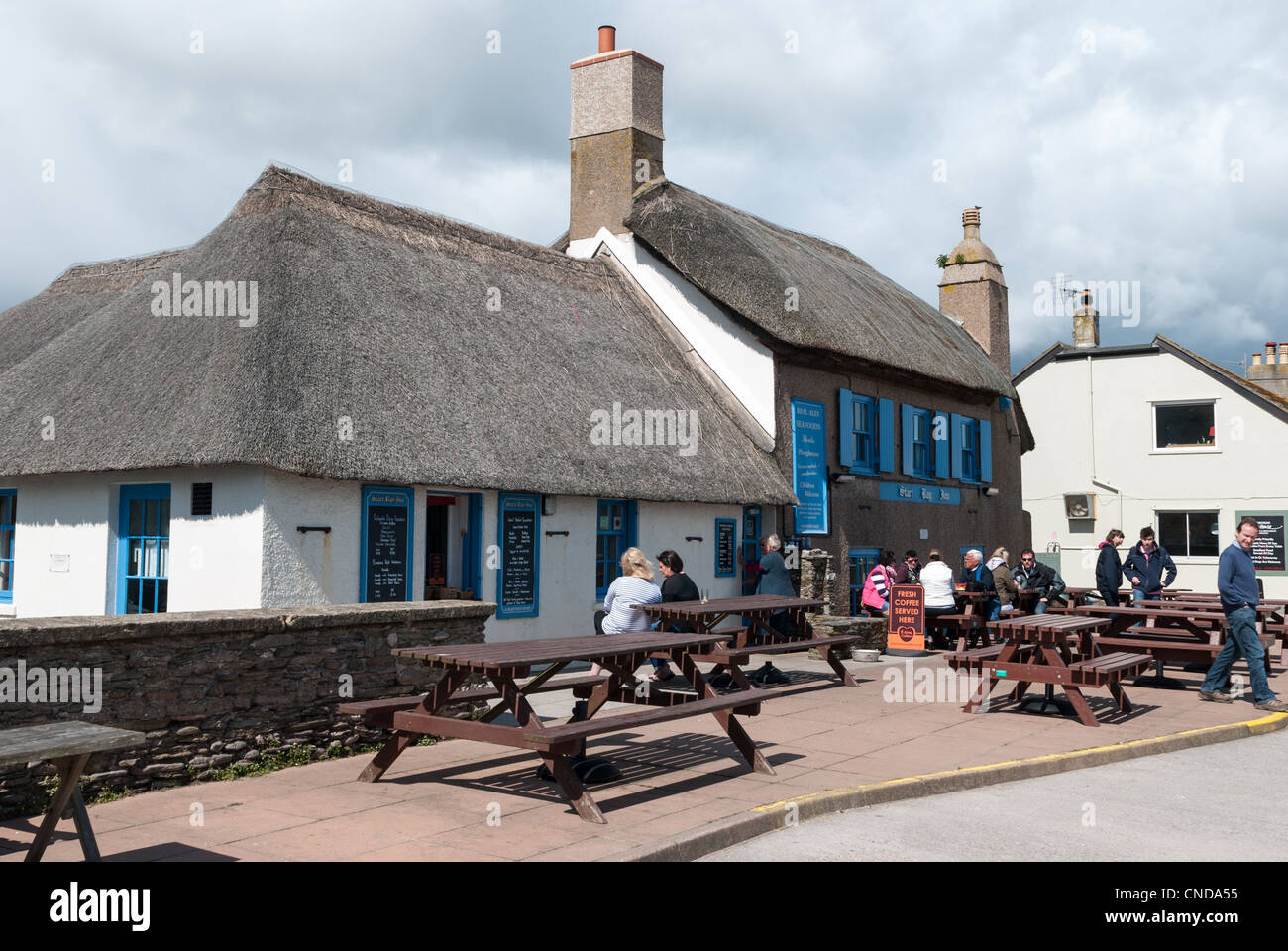 The Start Bay Inn at Torcross in the South Hams area of Devon Stock ...