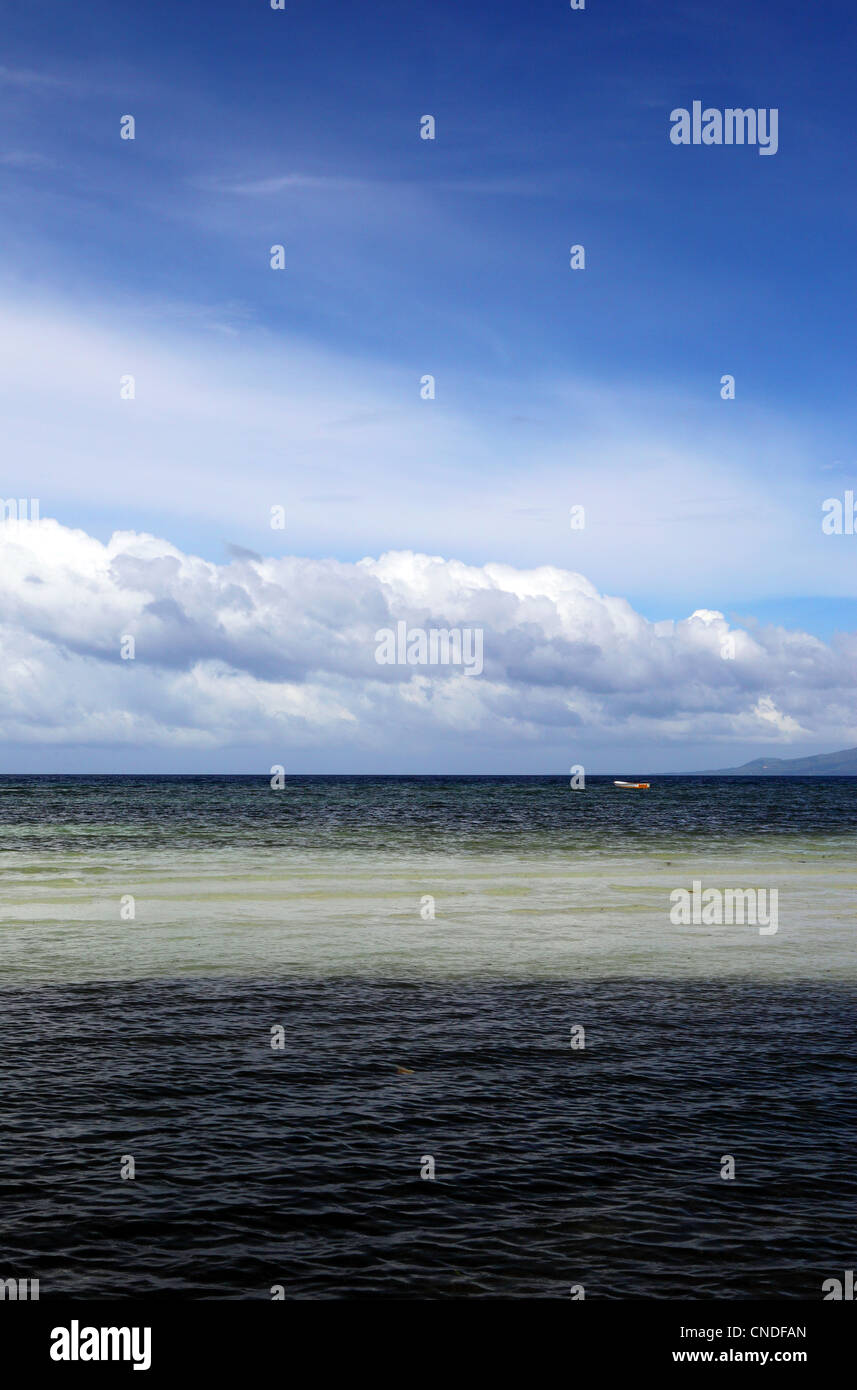Seascape at Panglao Beach on Panglao Island. Bohol, Central Visayas ...