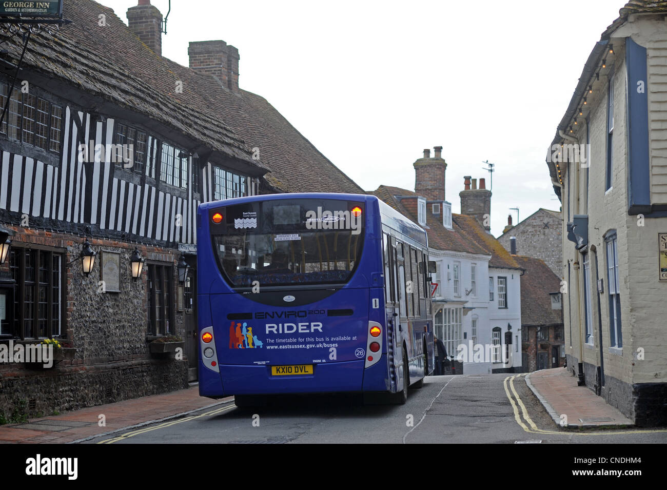 Village single decker bus hi-res stock photography and images - Alamy