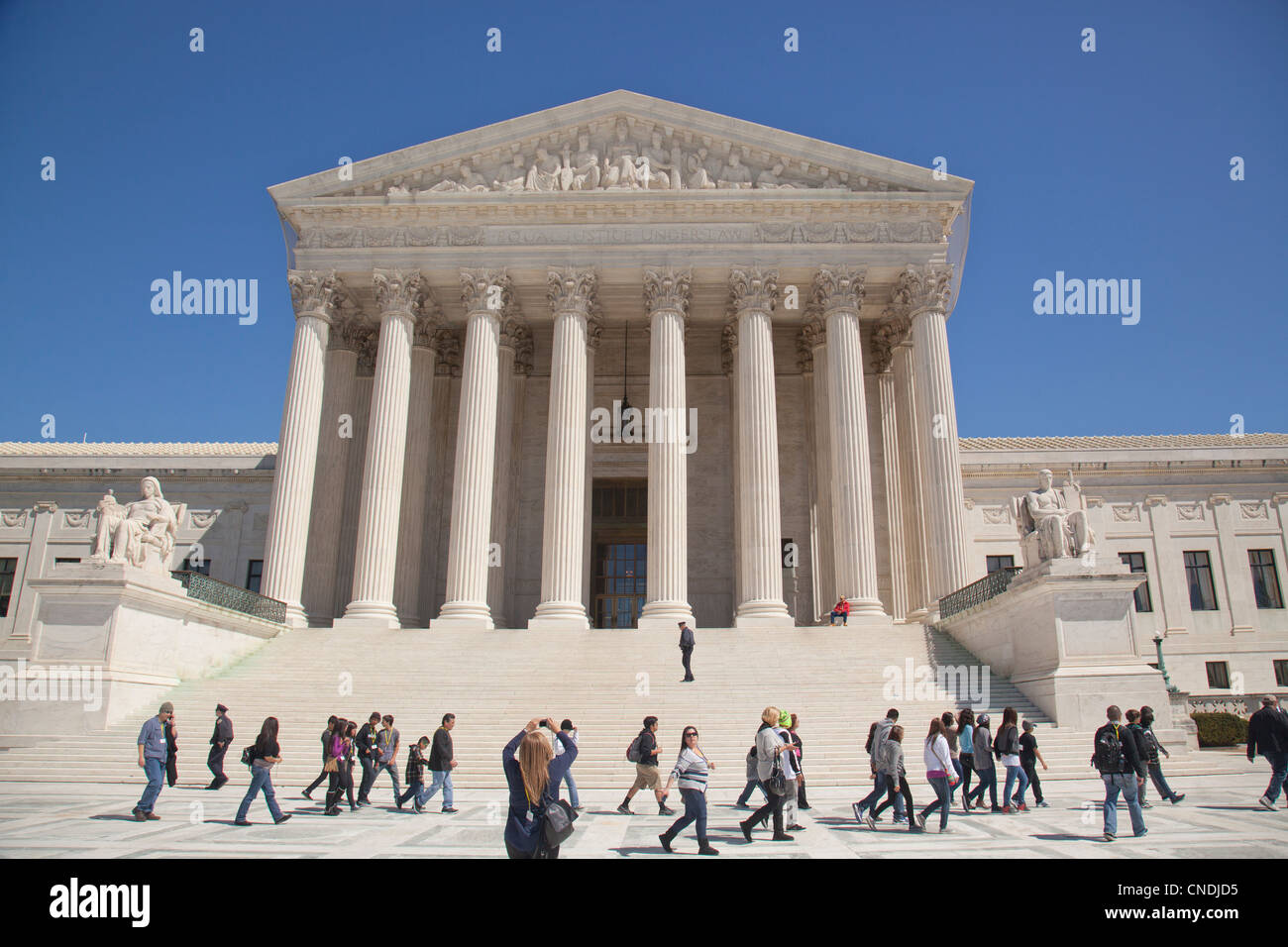 Supreme court building Washington DC exterior Stock Photo - Alamy