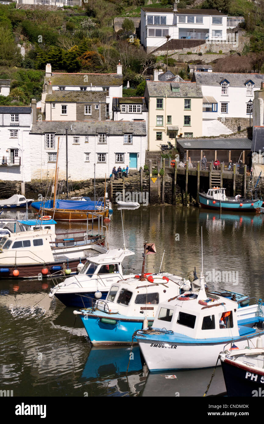 Polperro village and harbour in South East Cornwall England UK Stock ...