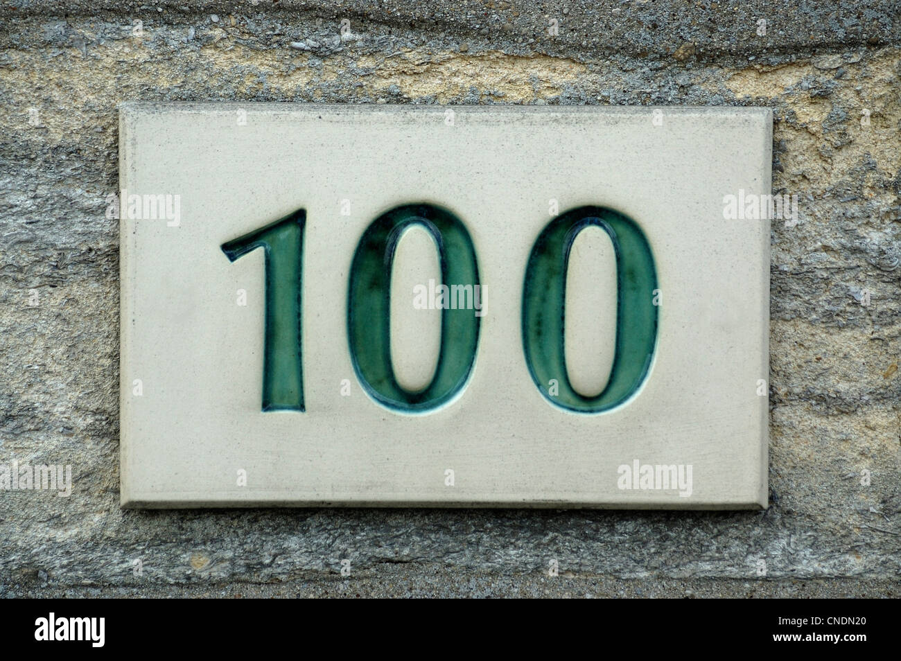 House number 100 hi-res stock photography and images - Alamy