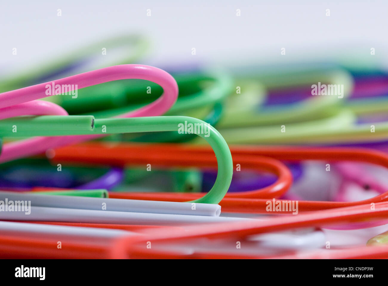 Macro view of paper-clips Stock Photo - Alamy