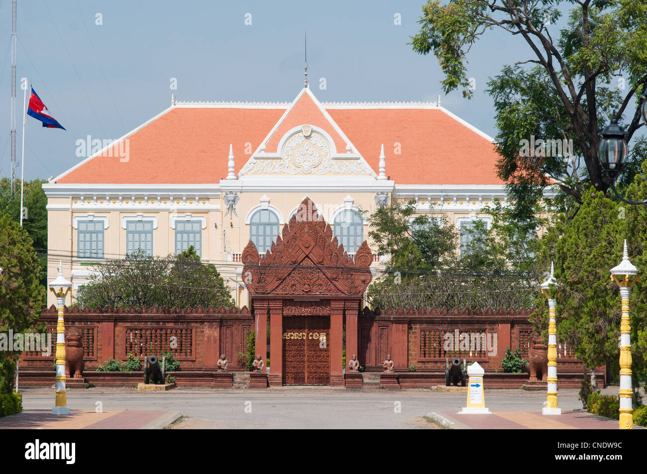 The provincial hall in Battambang City, Cambodia Stock Photo - Alamy