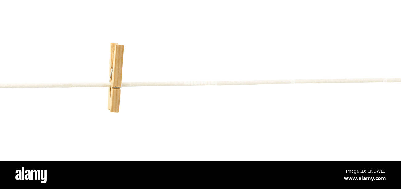 Peg on string Stock Photo - Alamy