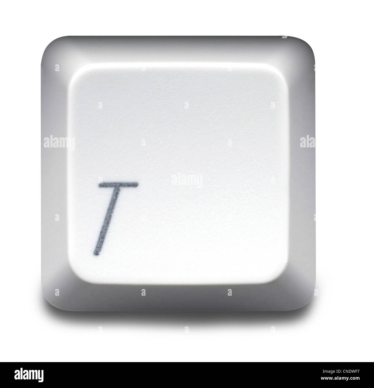 T Computer Key Stock Photo - Alamy