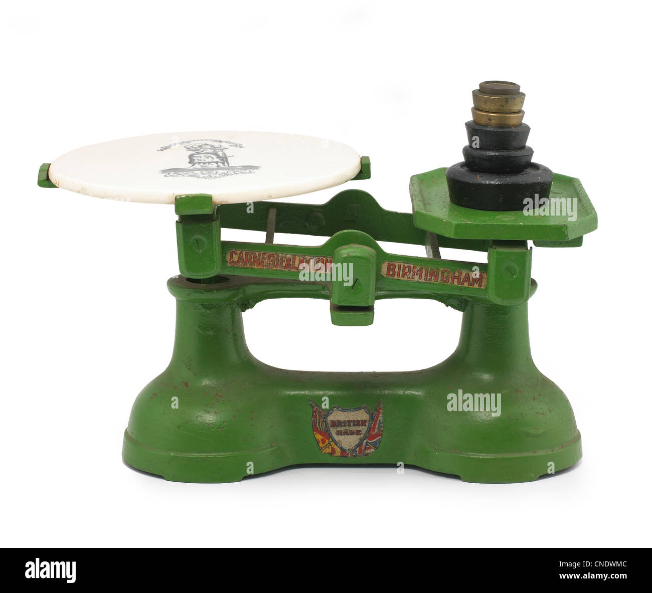 Green weighing scales Cut Out Stock Images & Pictures - Alamy