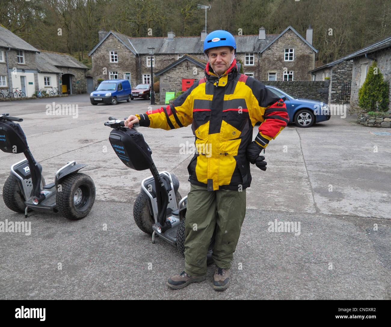 male adult with segway Stock Photo - Alamy