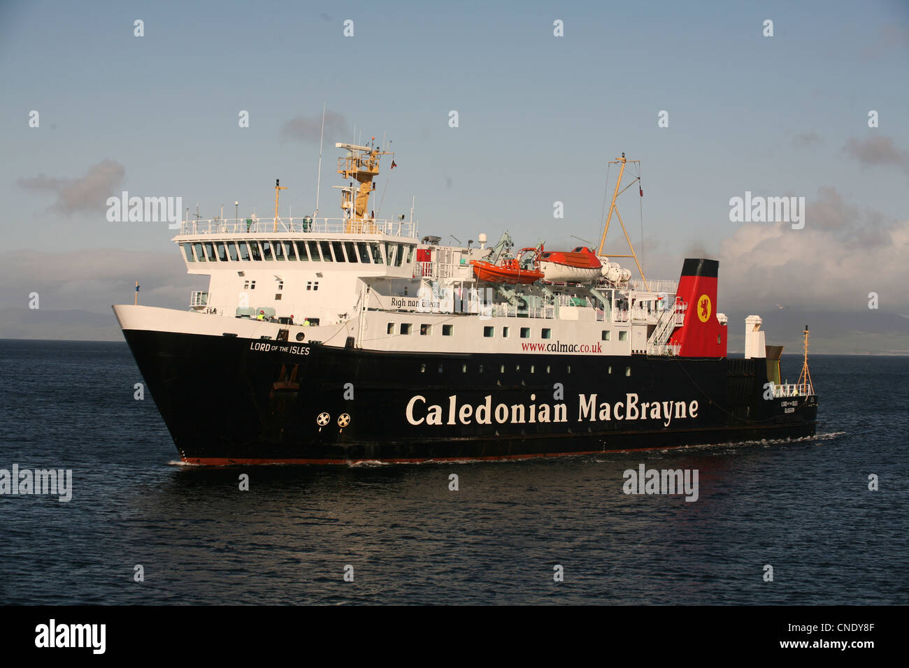 Caledonian Macbrayne ferry in the Western Isles , Scotland Stock Photo ...