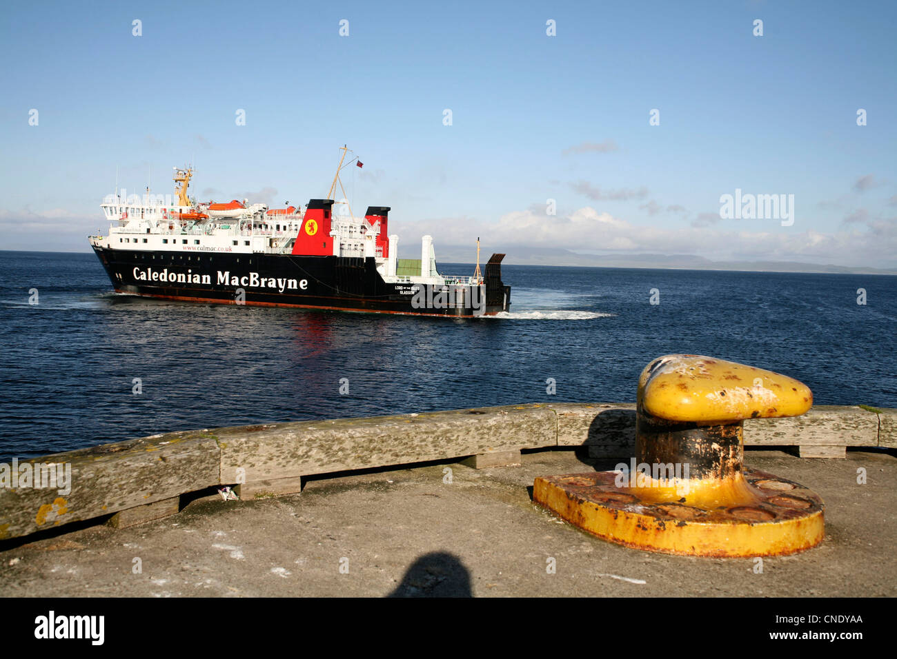 Caledonian Macbrayne ferry in the Western Isles , Scotland Stock Photo ...