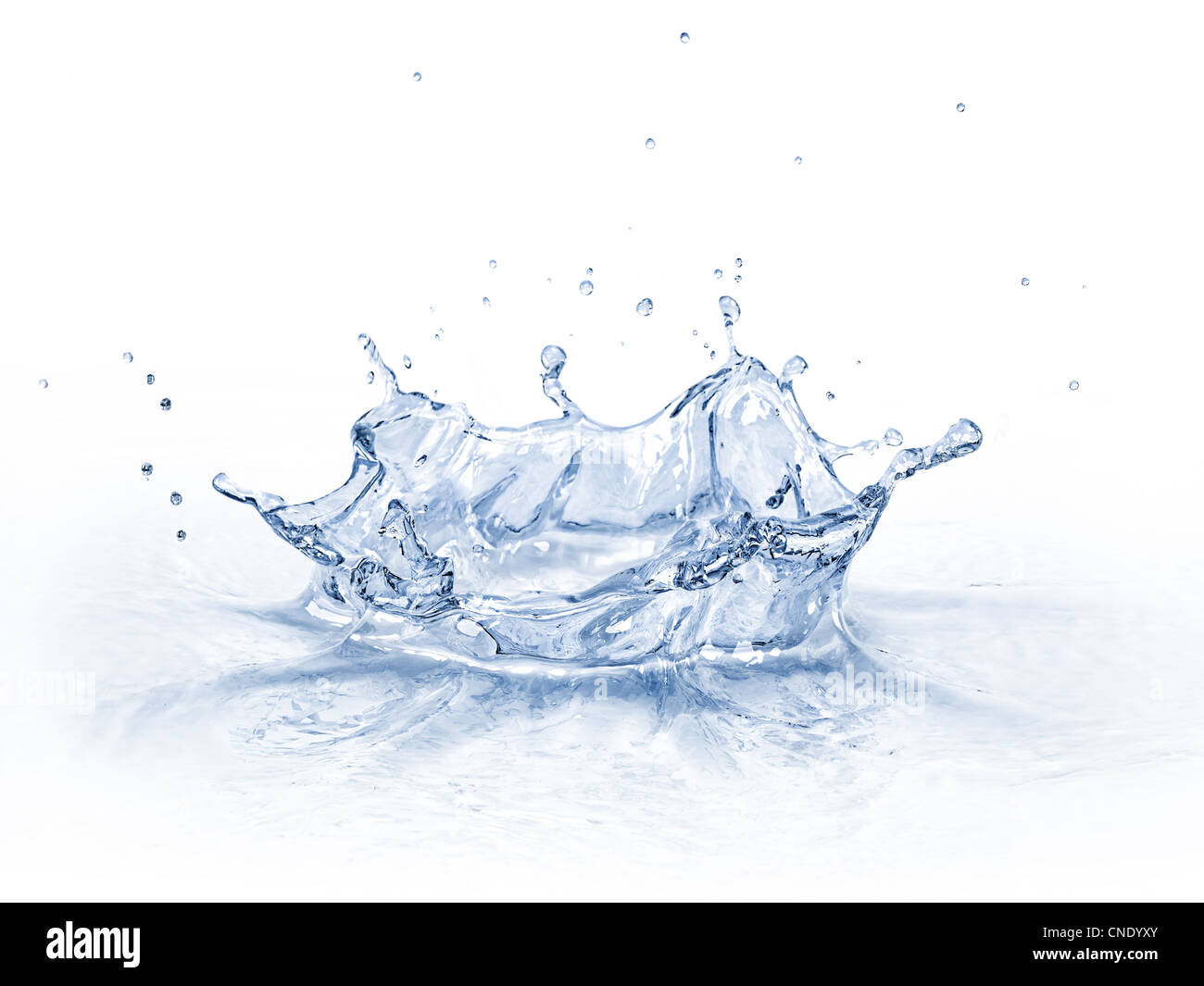 Water crown splash, isolated on white background Stock Photo - Alamy
