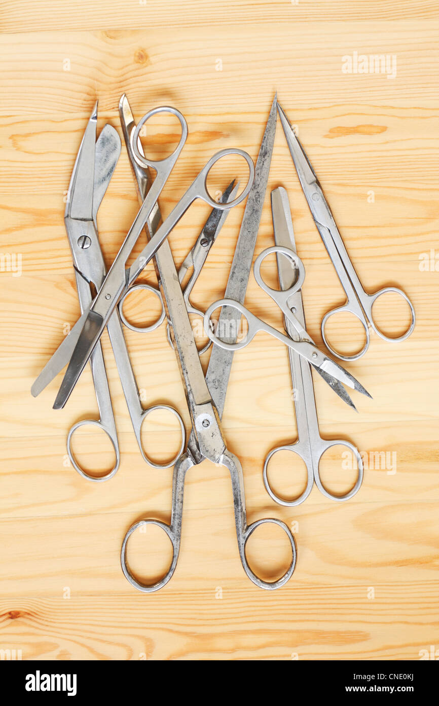 Lots of different scissors Stock Photo - Alamy