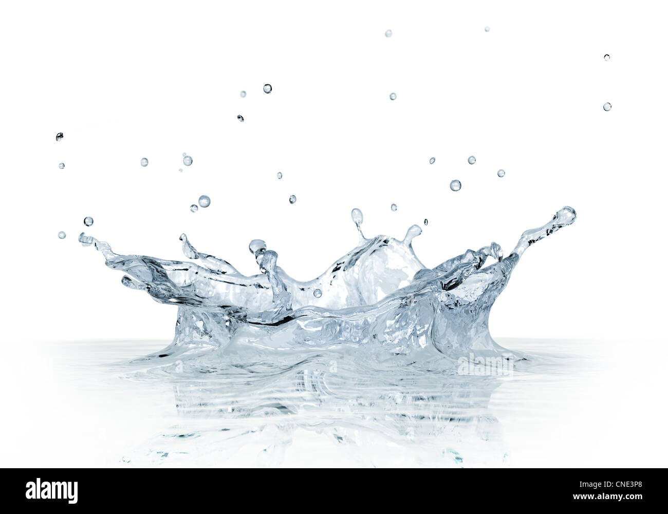 Splash water isolated on white background Stock Photo - Alamy