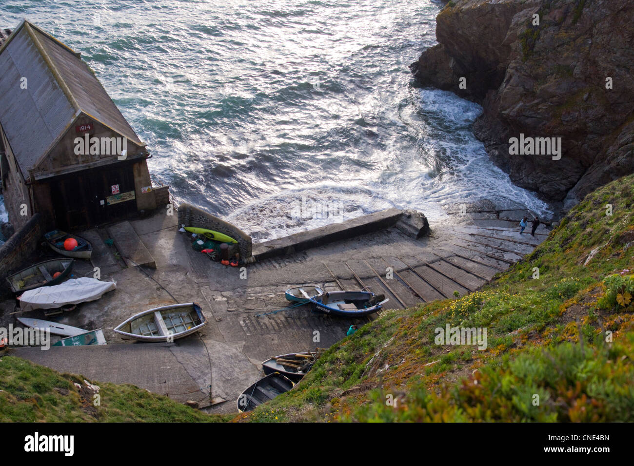 Lizard Point in Cornwall England UK Stock Photo - Alamy