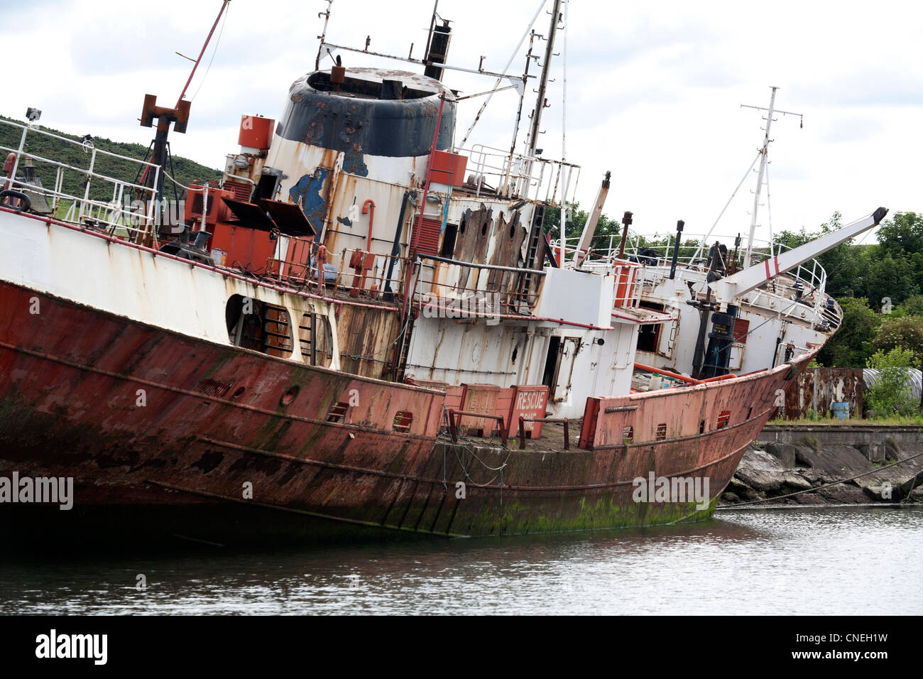 Old rusting fishing trawler hi-res stock photography and images - Alamy