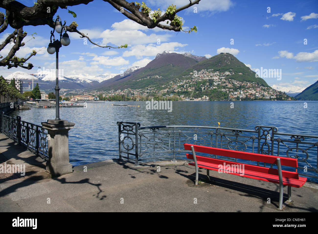 View of Monte Bre, Lugano, Ticino, Switzerland Stock Photo - Alamy