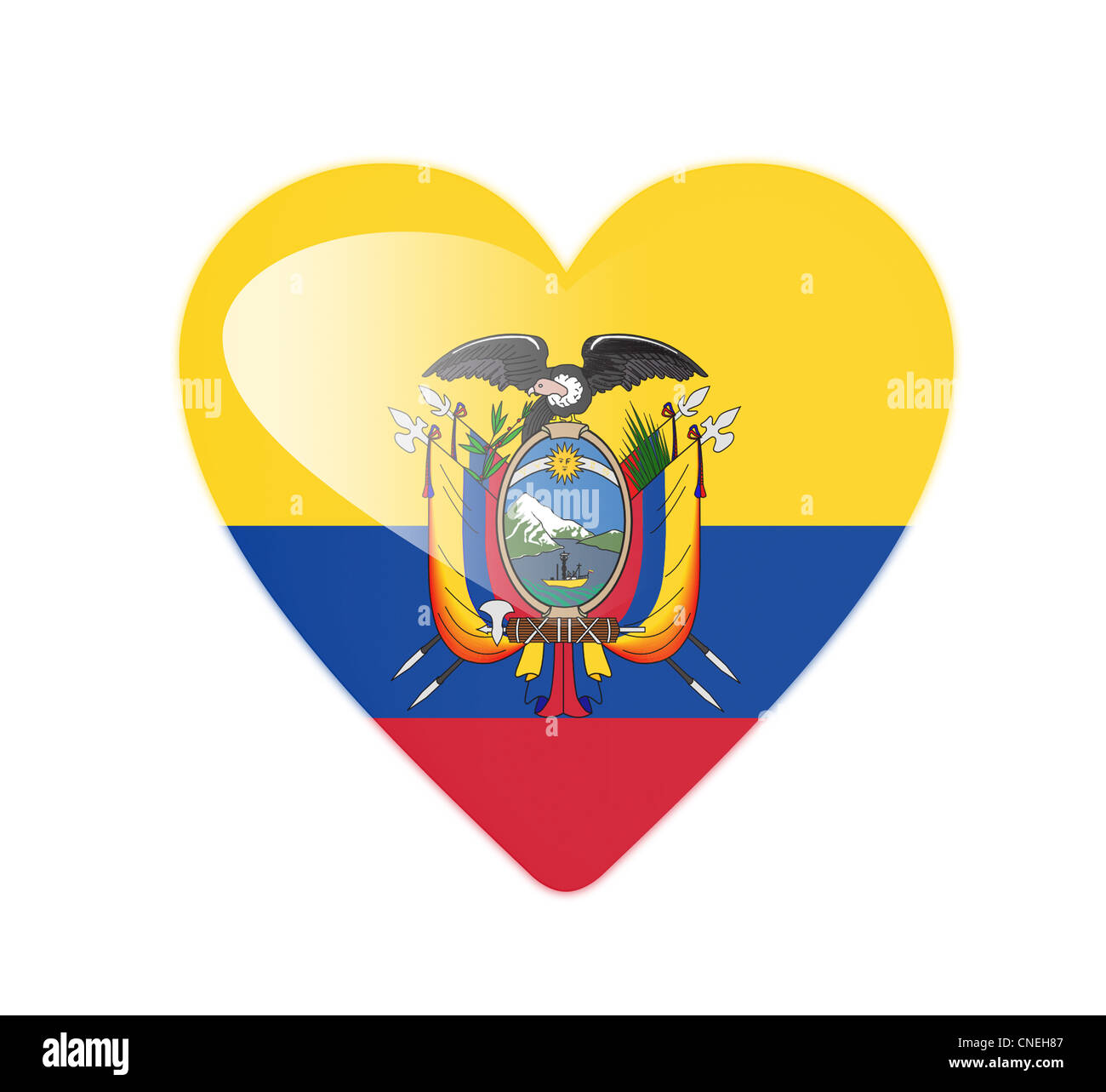 Ecuador heart Cut Out Stock Images & Pictures - Alamy