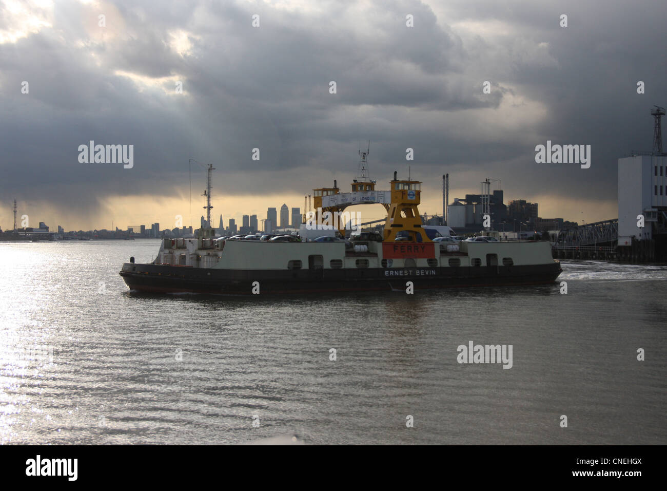 The Woolwich Free Ferry is a boat service across the River Thames ...