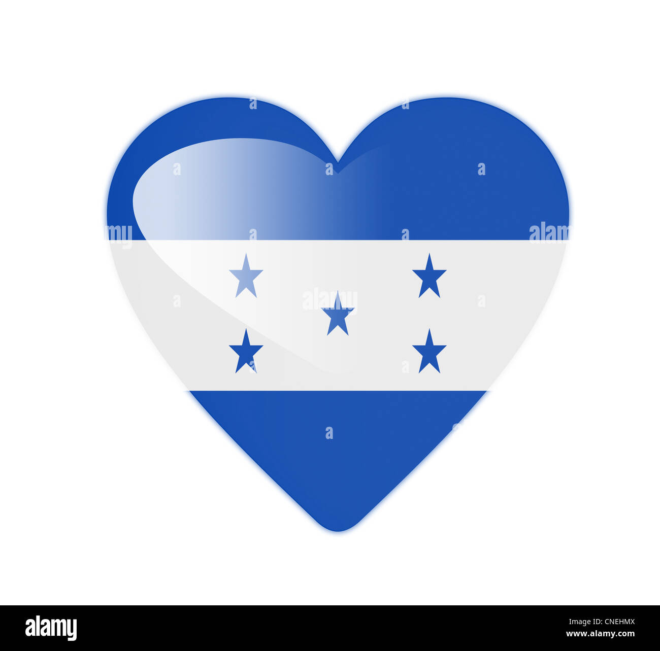 Honduras 3D heart shaped flag Stock Photo - Alamy