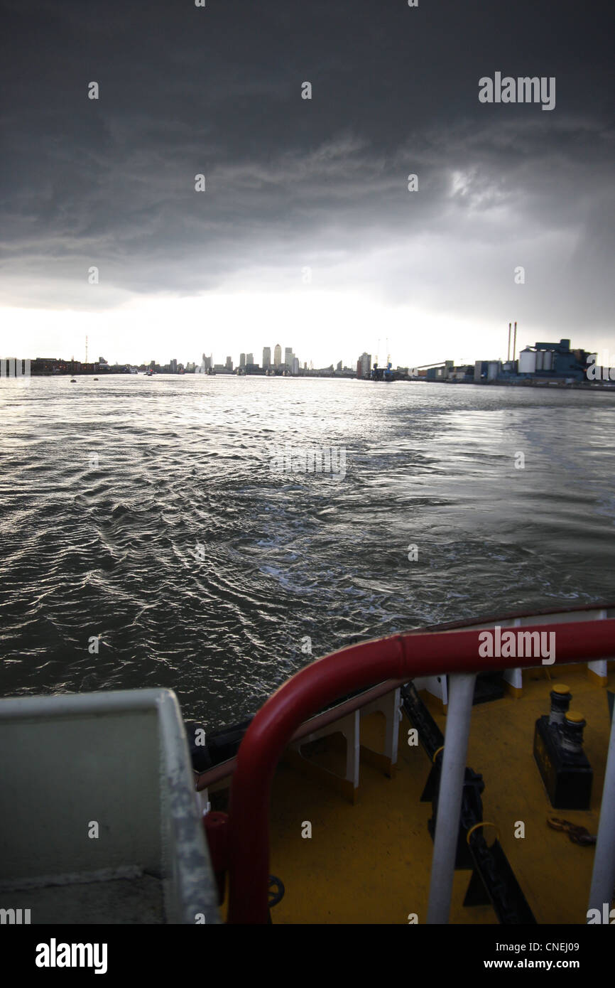The Woolwich Free Ferry is a boat service across the River Thames ...