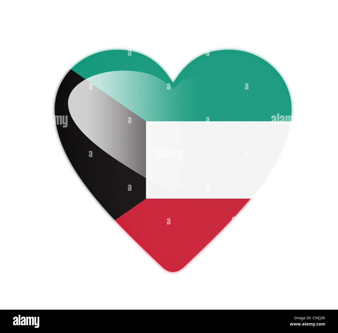 Love kuwait symbol heart flag hi-res stock photography and images - Alamy