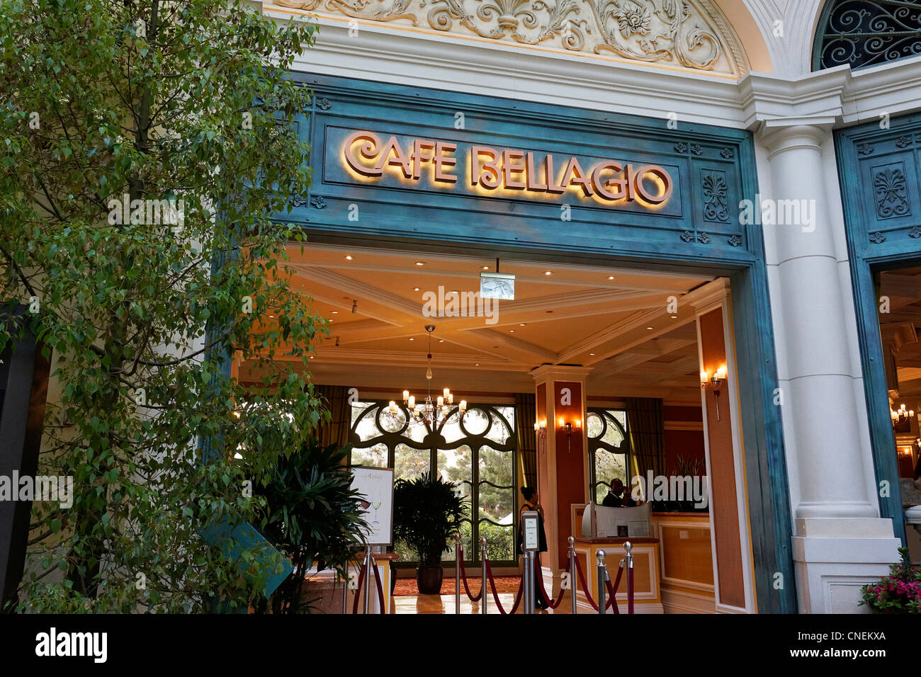 Cafe Bellagio, Bellagio Hotel and Casino, Las Vegas, Nevada, USA Stock ...