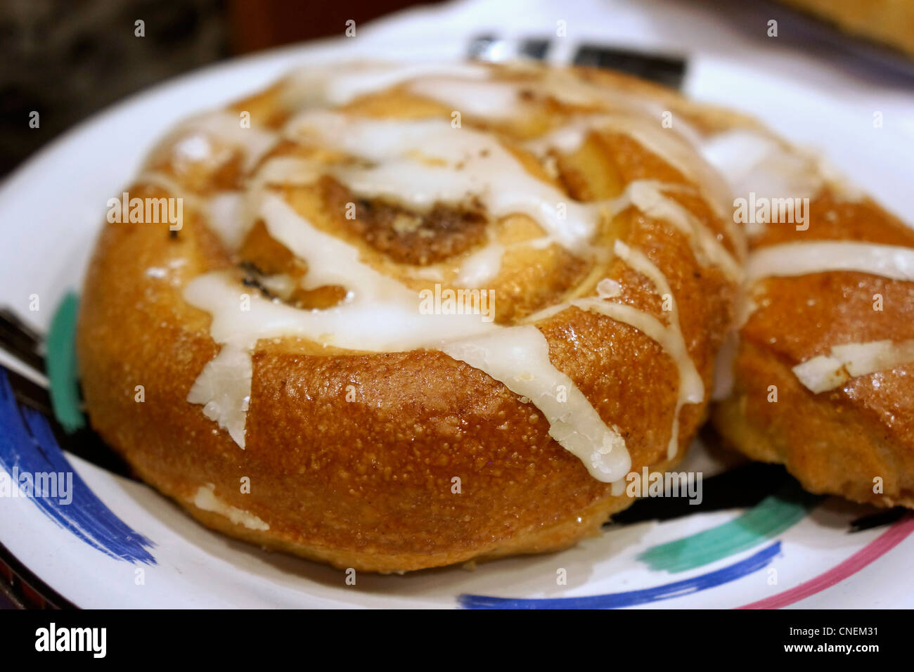 Pastry on Plate Stock Photo - Alamy