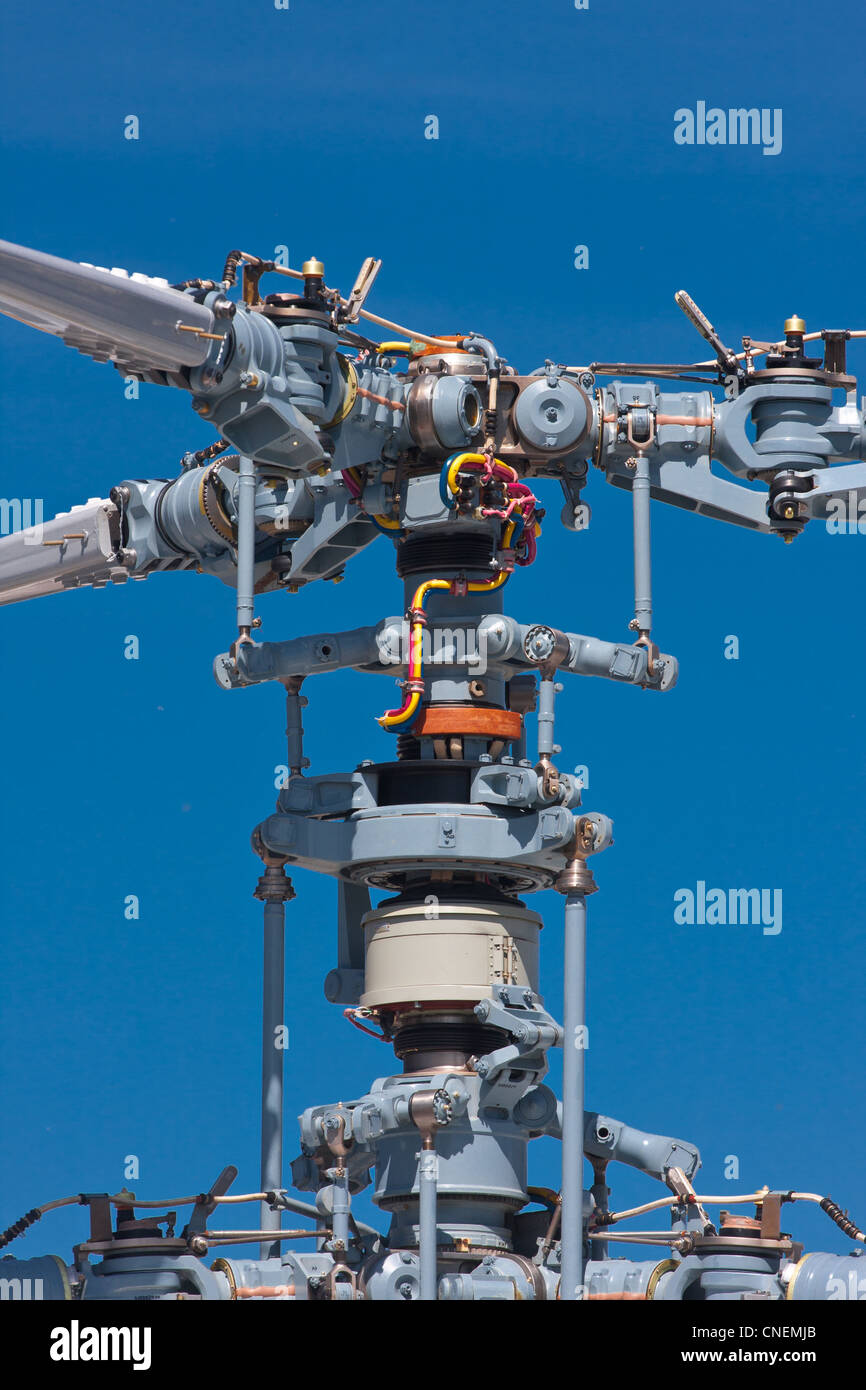 Helicopter rotor on sky background Stock Photo - Alamy
