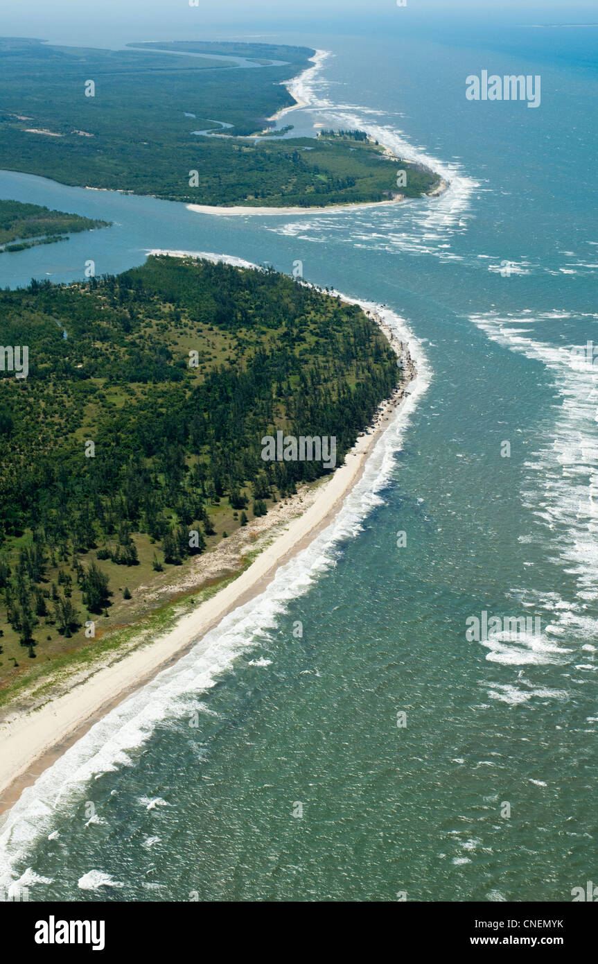 Aerial view of the coast line in Pwani Region, Tanzania Stock Photo - Alamy