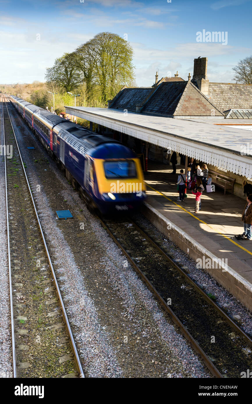 Early morning at a Commuter Station Stock Photo - Alamy