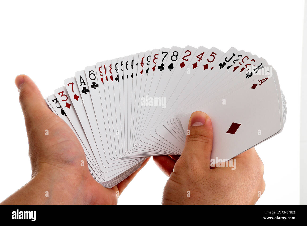 A fan of red cards hi-res stock photography and images - Alamy