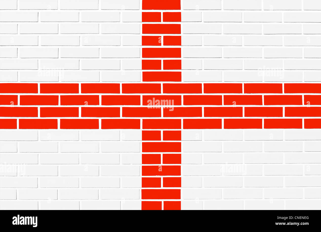 Red wall england flag hi-res stock photography and images - Alamy