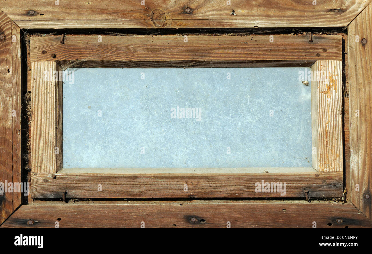 old window with wooden frame Stock Photo - Alamy