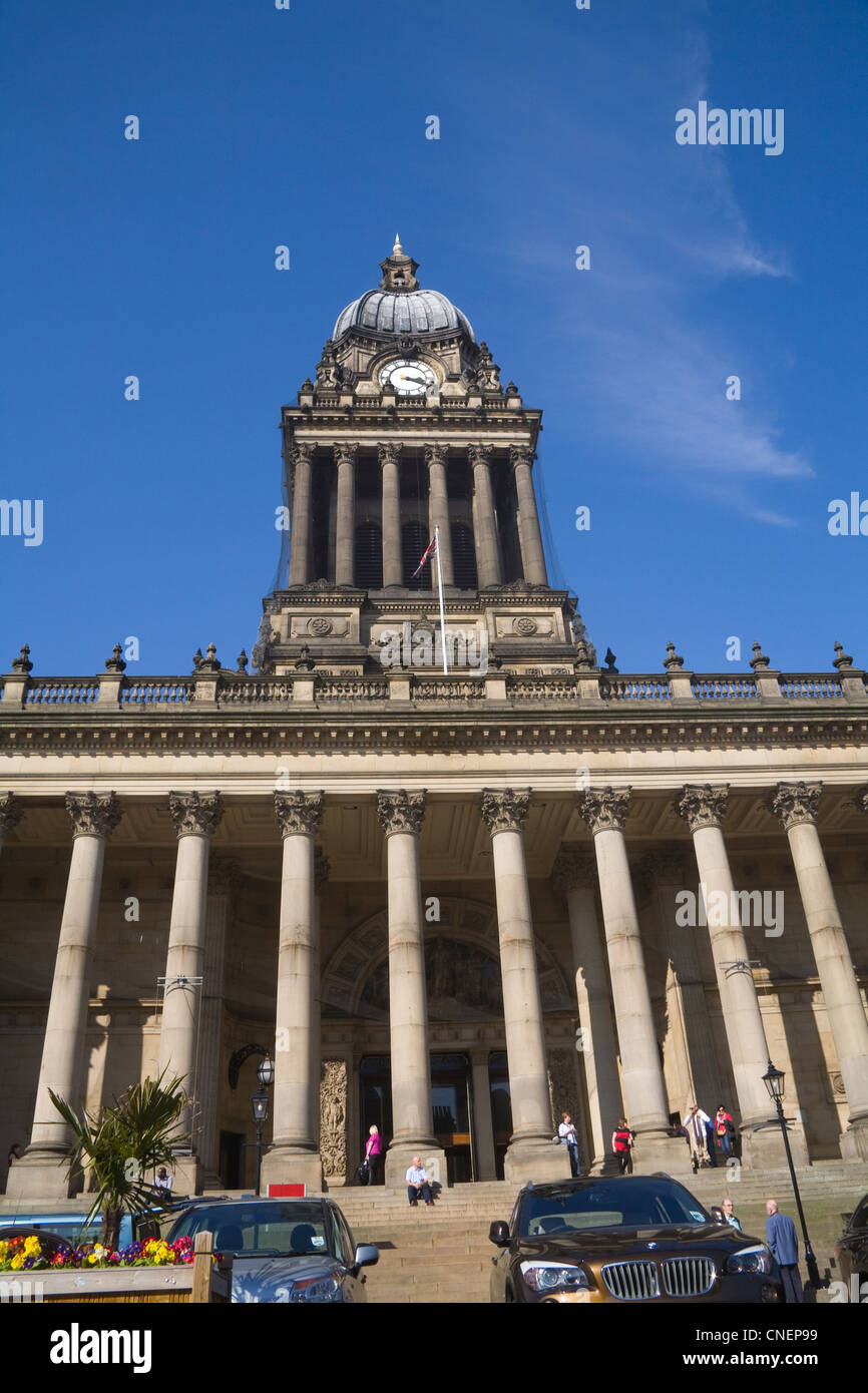 Leeds West Yorkshire England Grade 1 listed building housing Town Hall ...