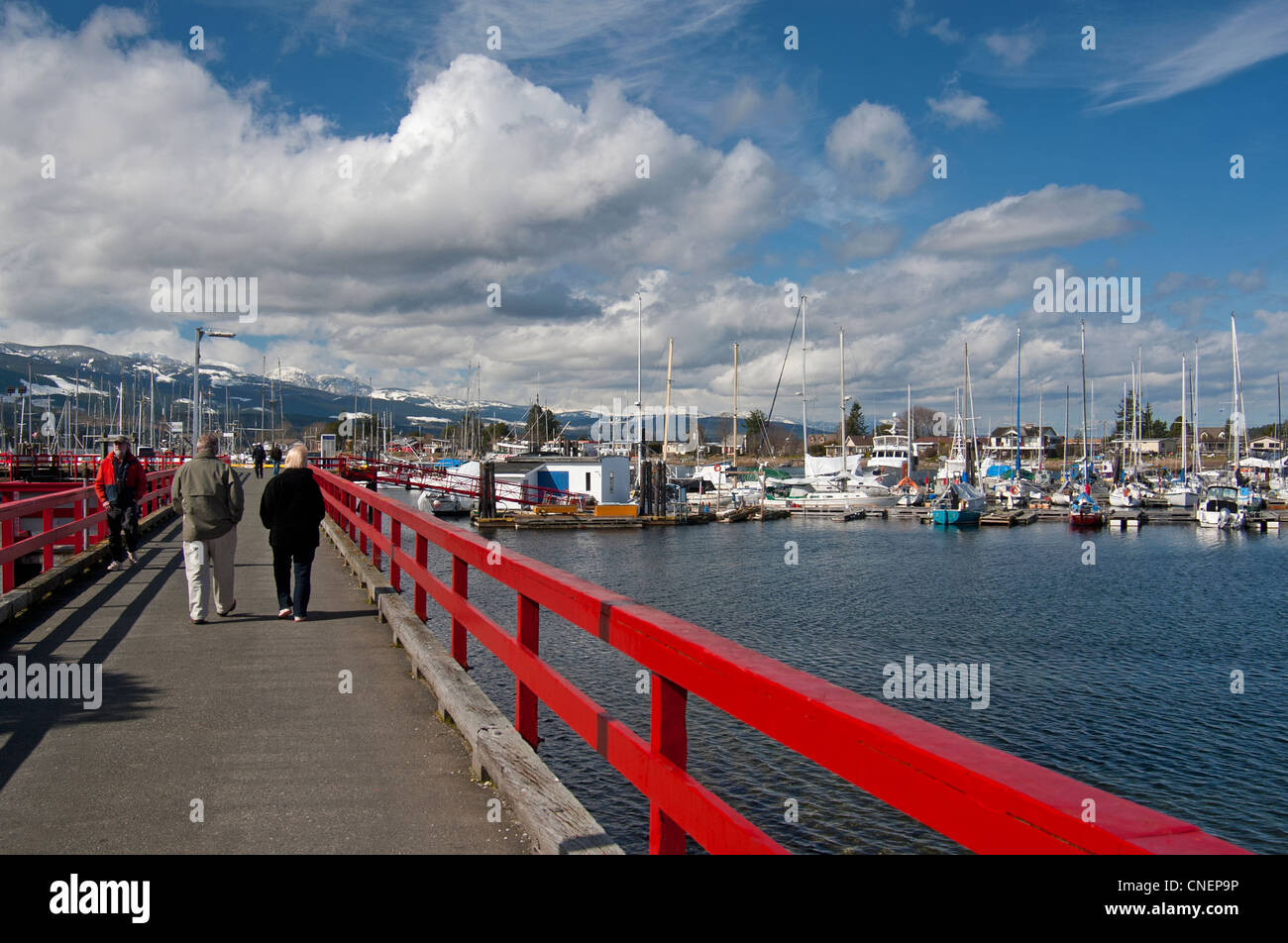 The Fishing and yachting Harbour of Deep Bay, on Vancouver Island ...