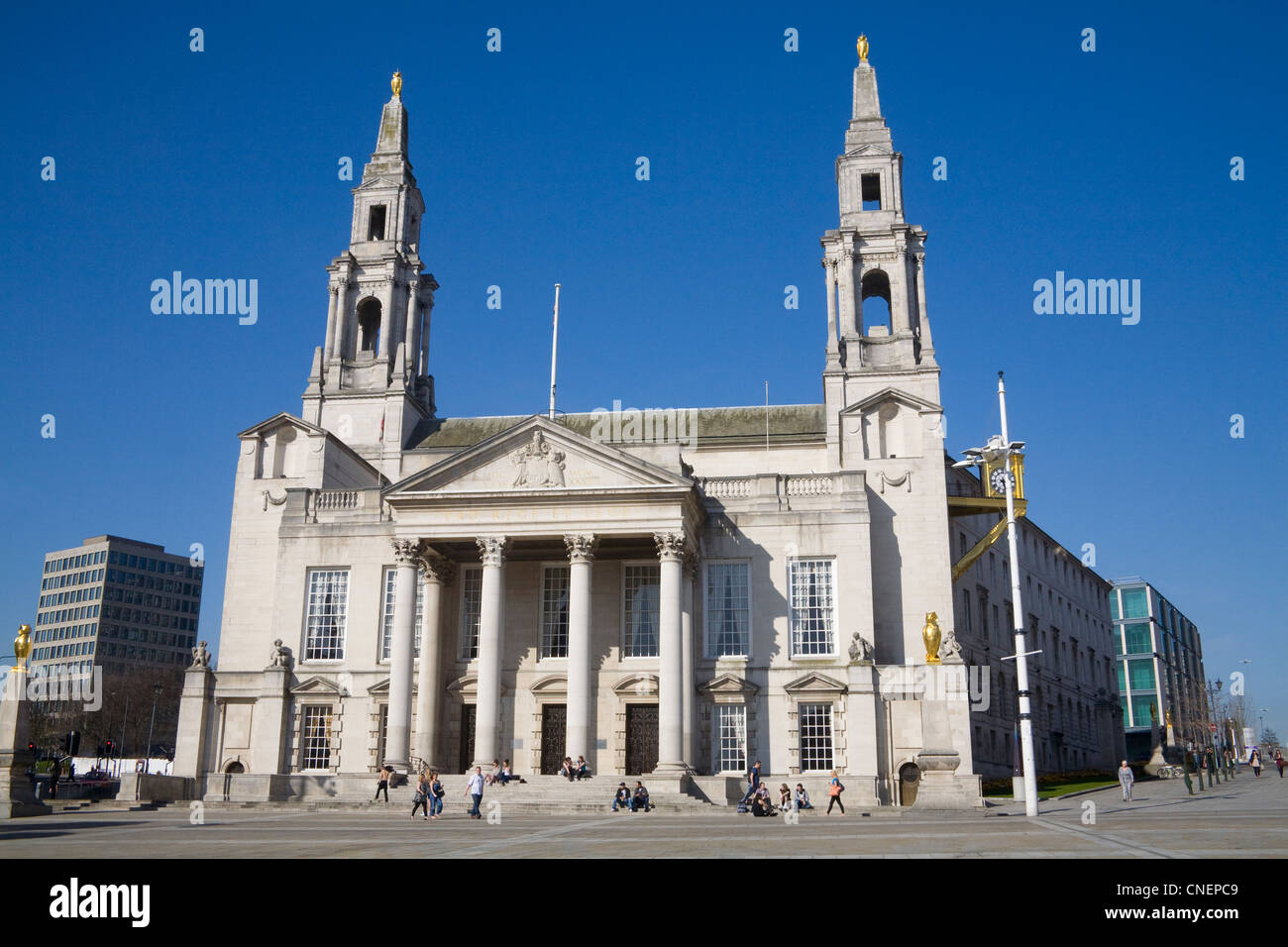 Leeds West Yorkshire Impressive Civic Hall building in Millennium ...