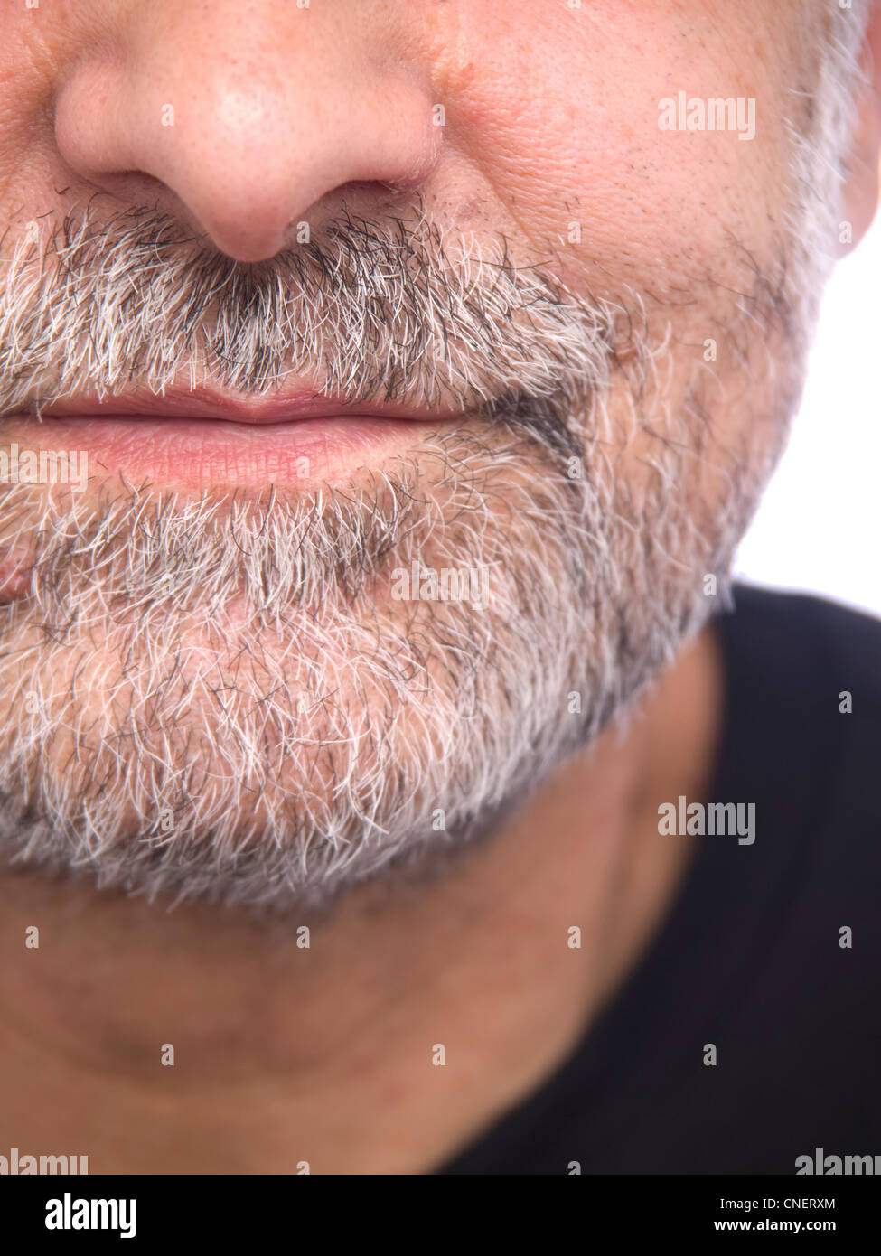 Extreme close up portrait of a man smiling Stock Photo - Alamy