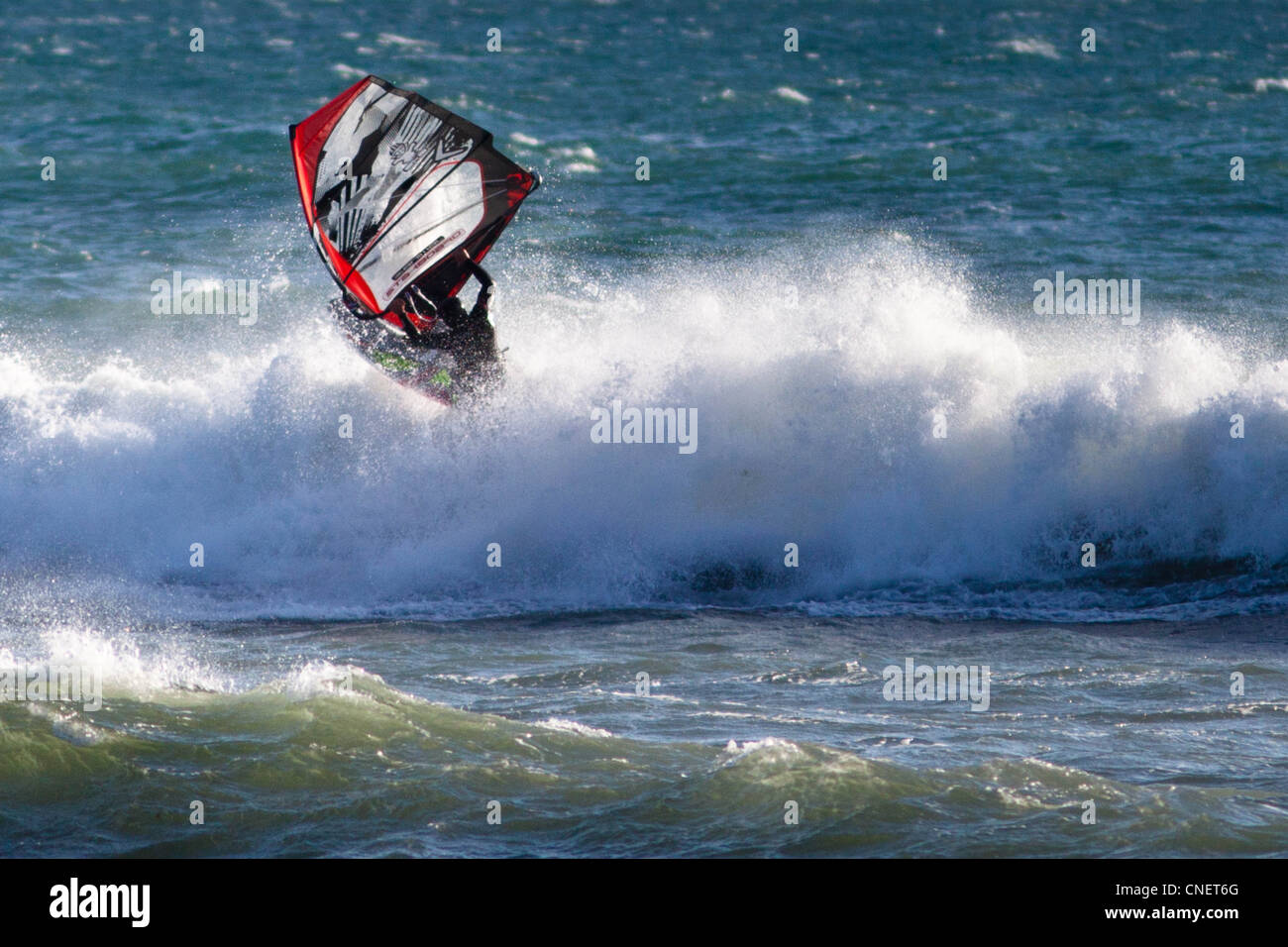 Blue windsurf hi-res stock photography and images - Alamy