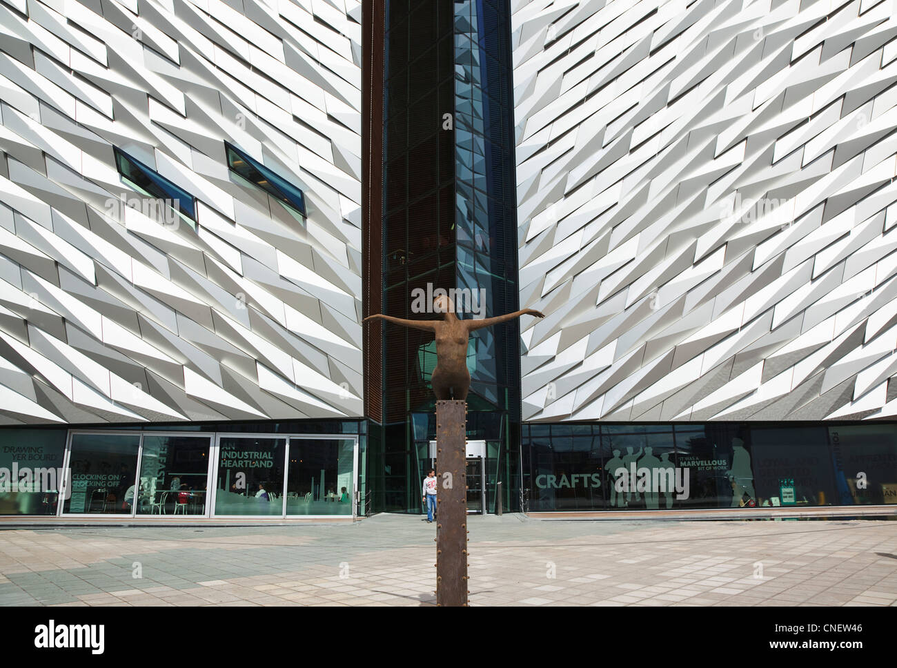 Ireland, North, Belfast, Titanic Quarter, Visitor centre designed by ...