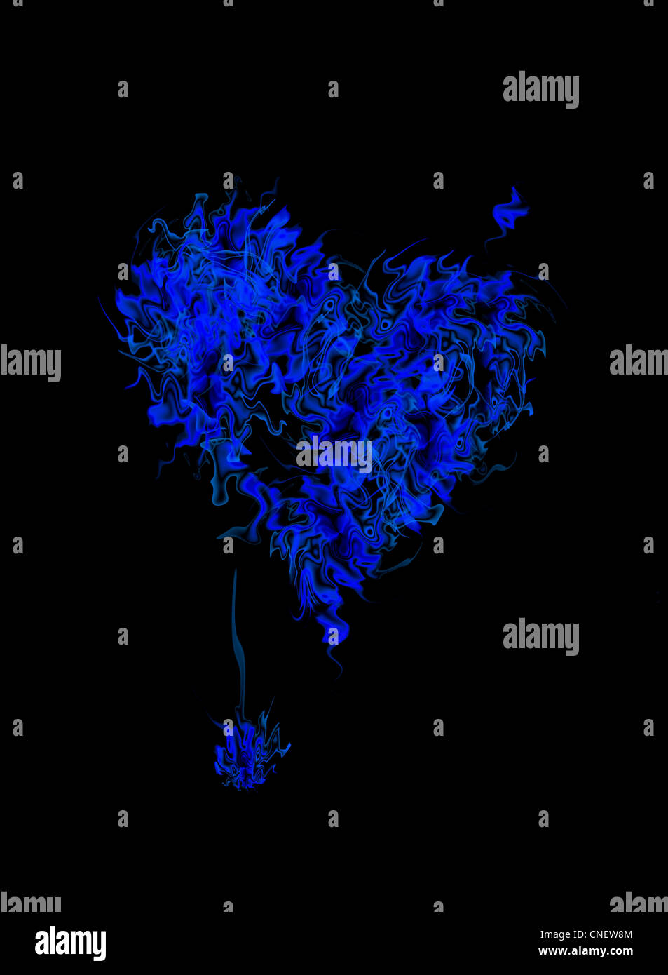 Burning love flaming fire heart hi-res stock photography and images - Alamy