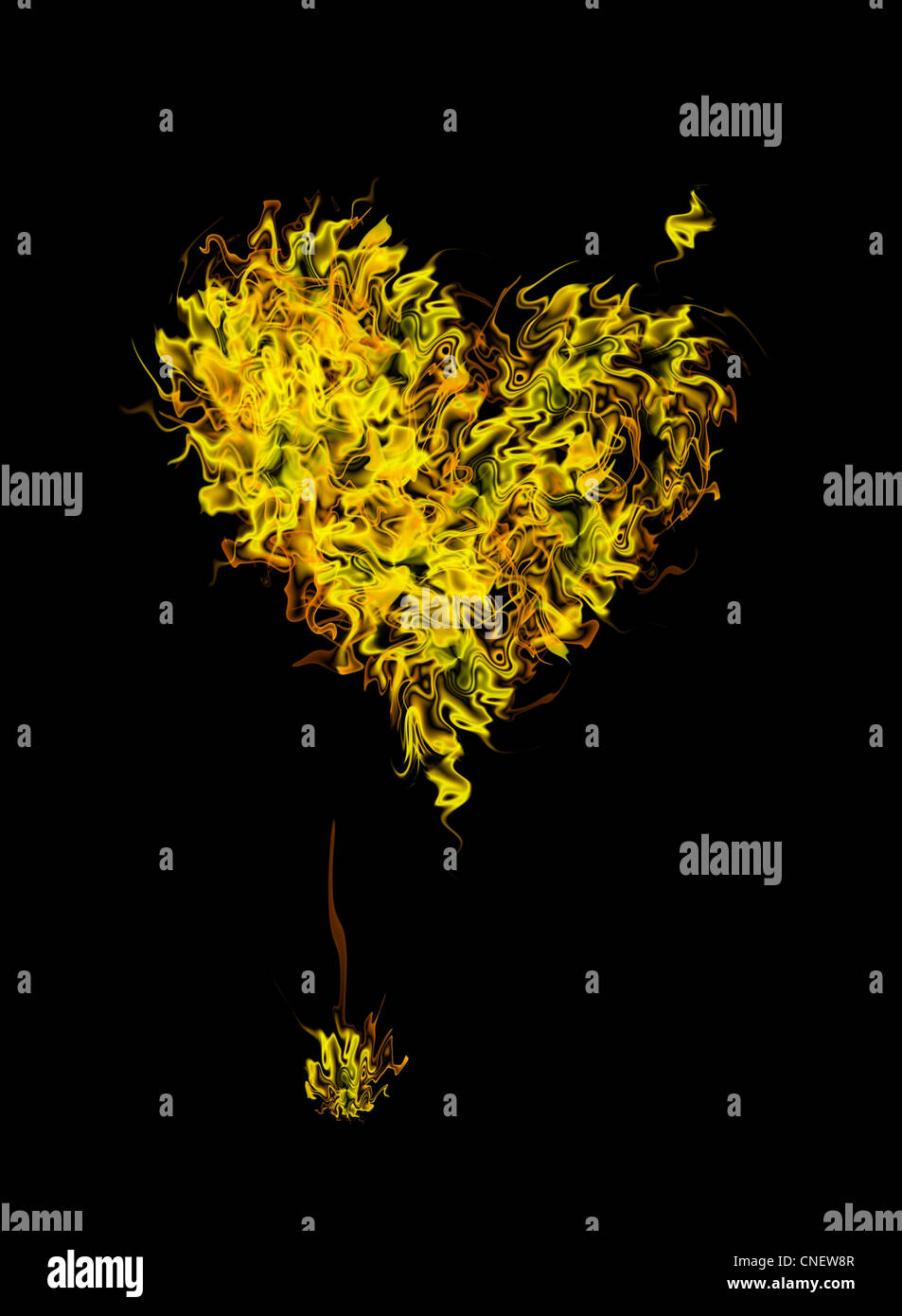 Flaming heart hi-res stock photography and images - Alamy