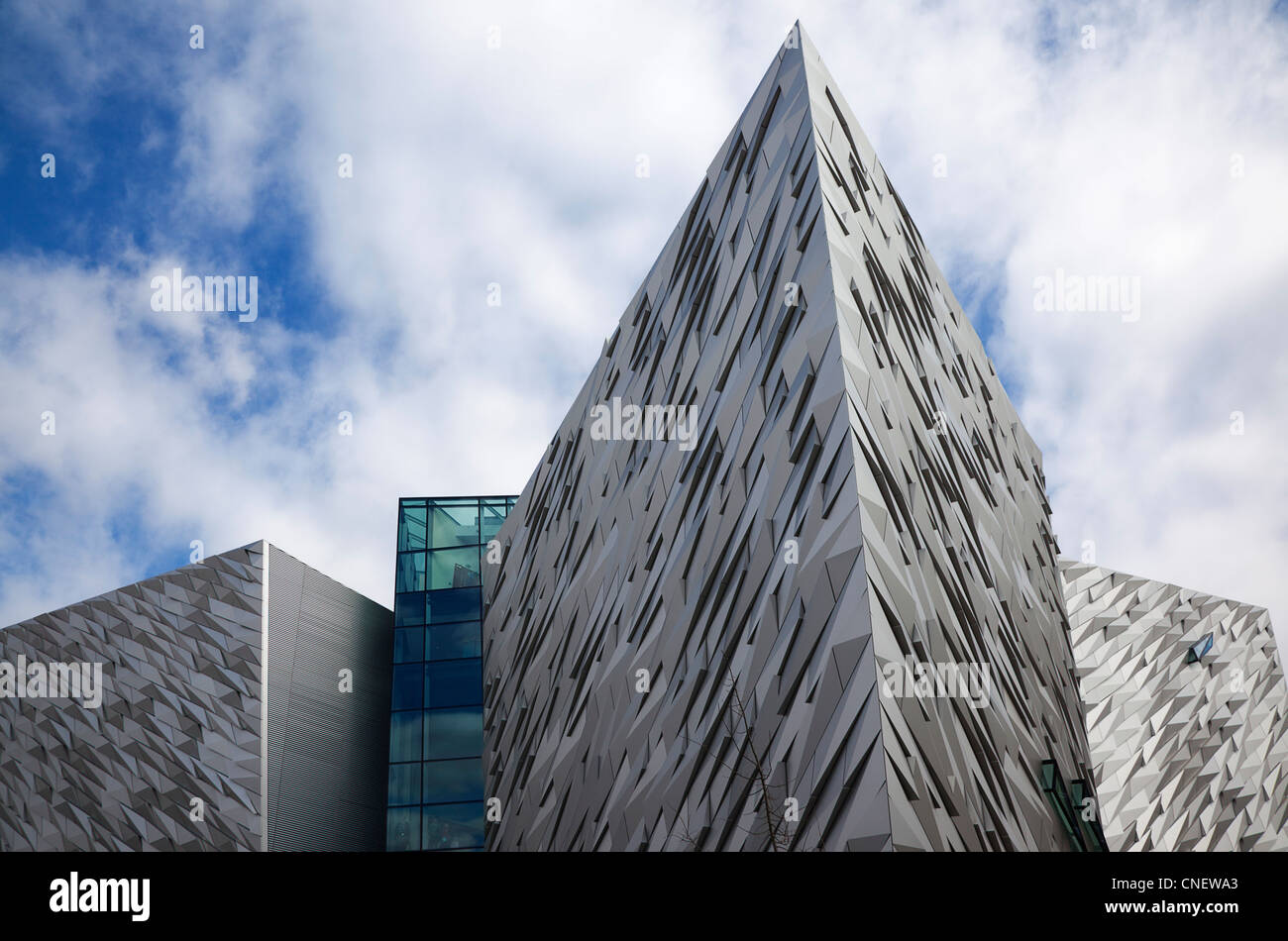Ireland, North, Belfast, Titanic Quarter, Visitor centre designed by ...