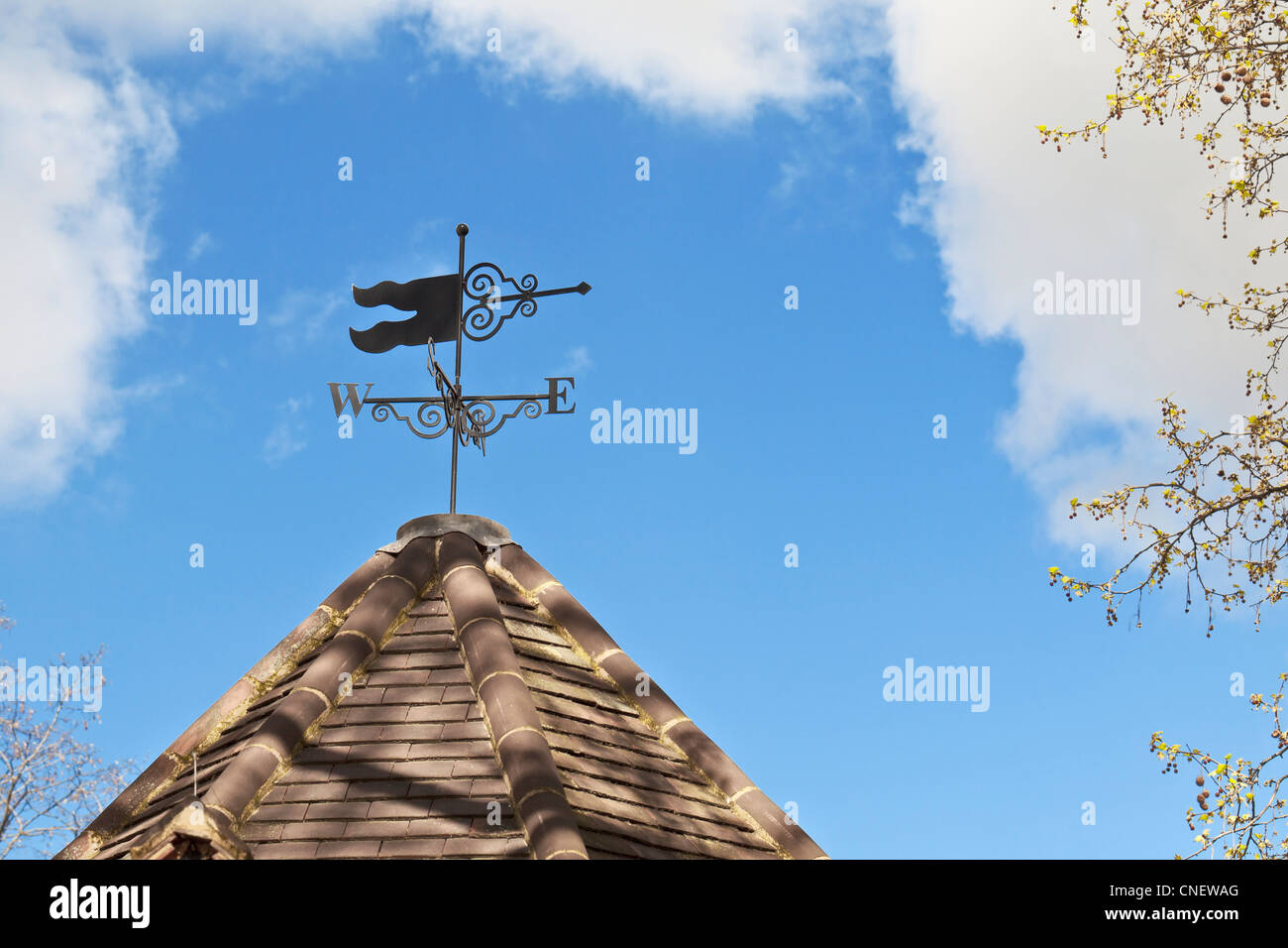 Weather vane on rooftop hi-res stock photography and images - Alamy