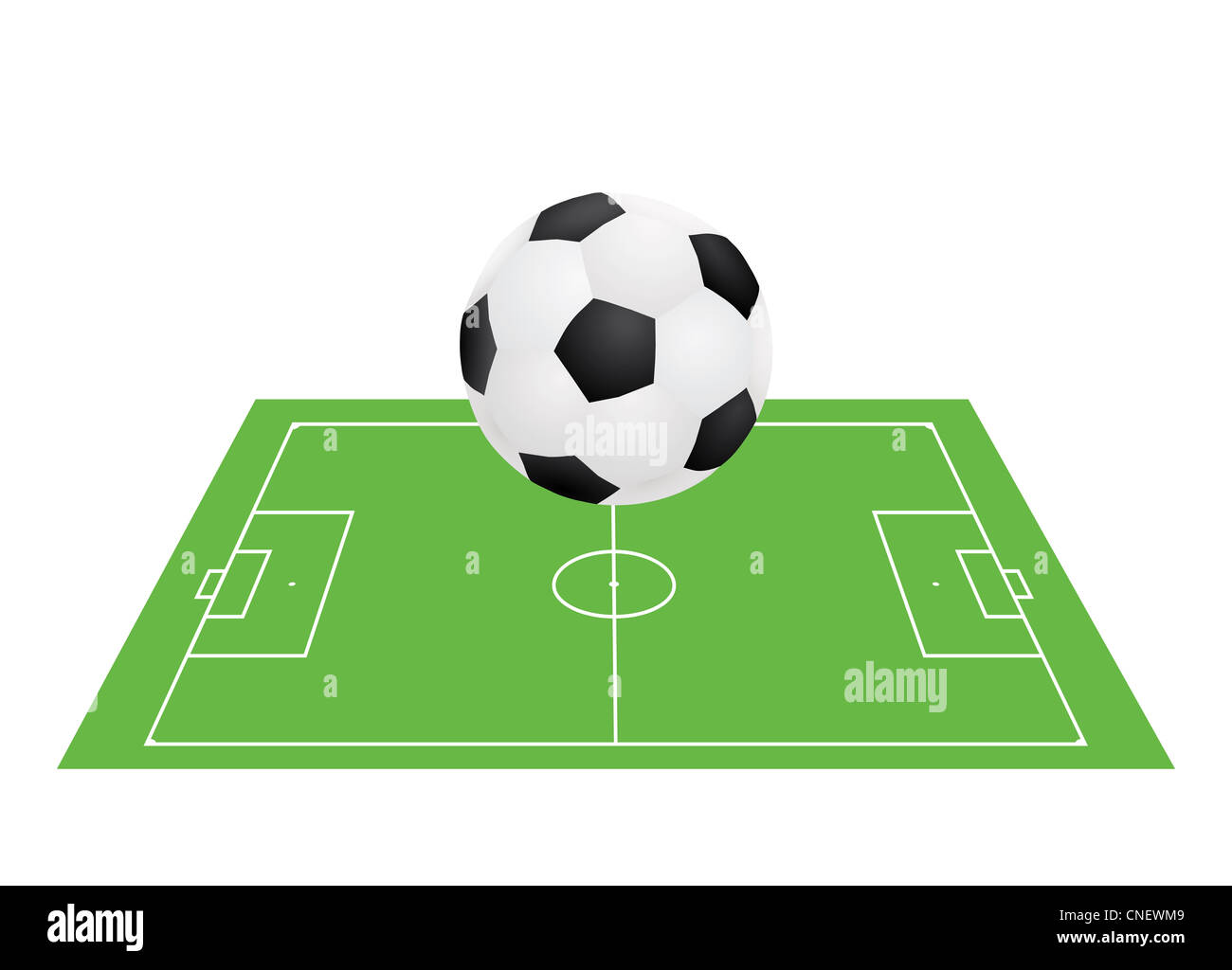 Football pitch illustration hi-res stock photography and images - Alamy