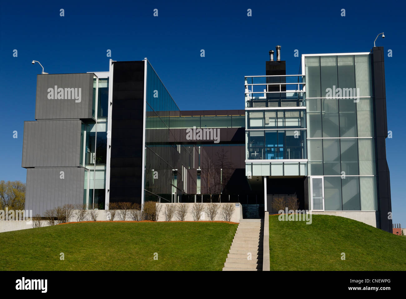 Futuristic architecture at the front of the Perimeter Institute physics ...