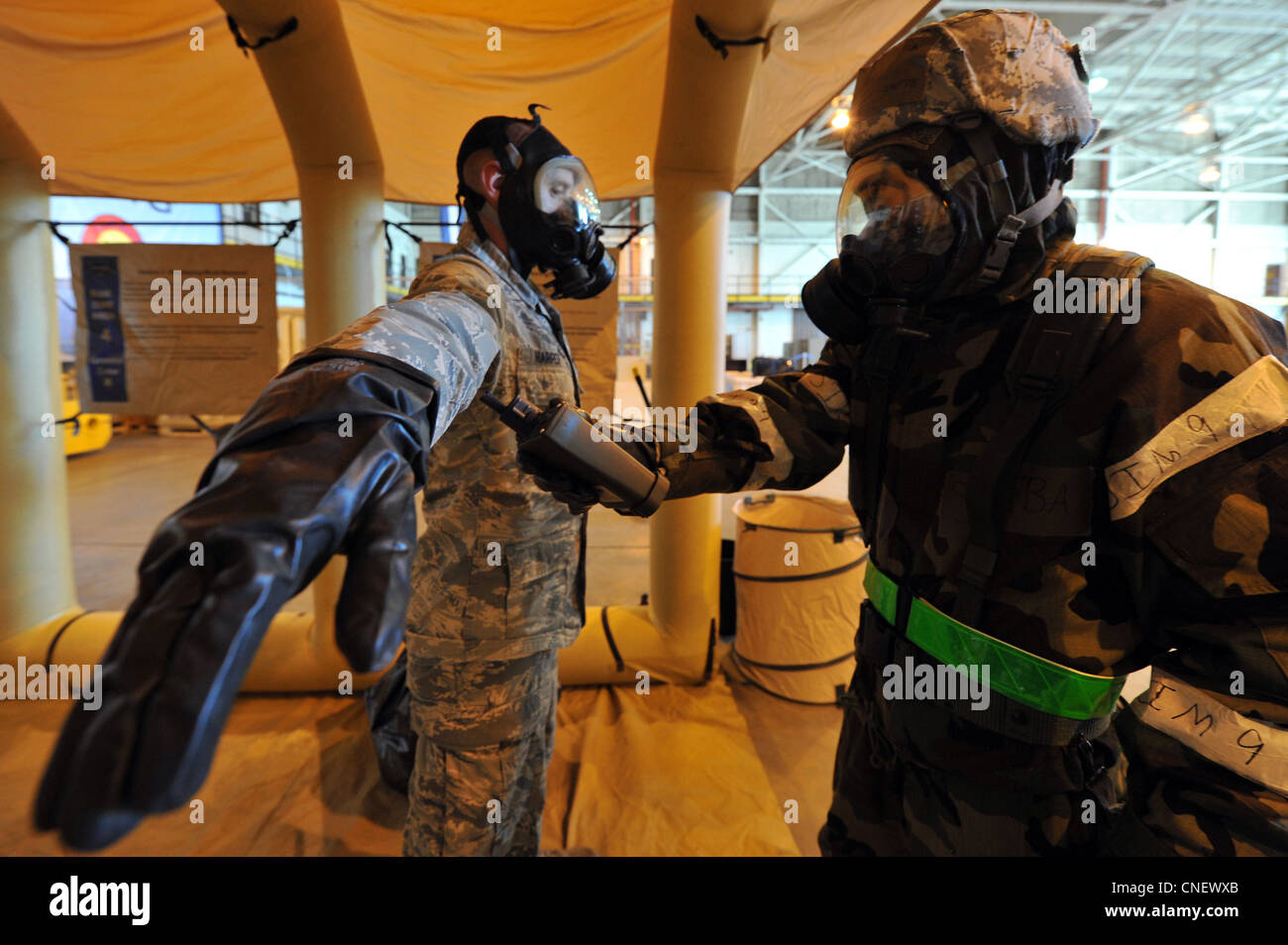 Gas mask inspection hi-res stock photography and images - Alamy