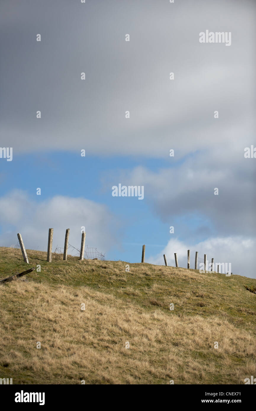 scenic view across open moorland Stock Photo - Alamy
