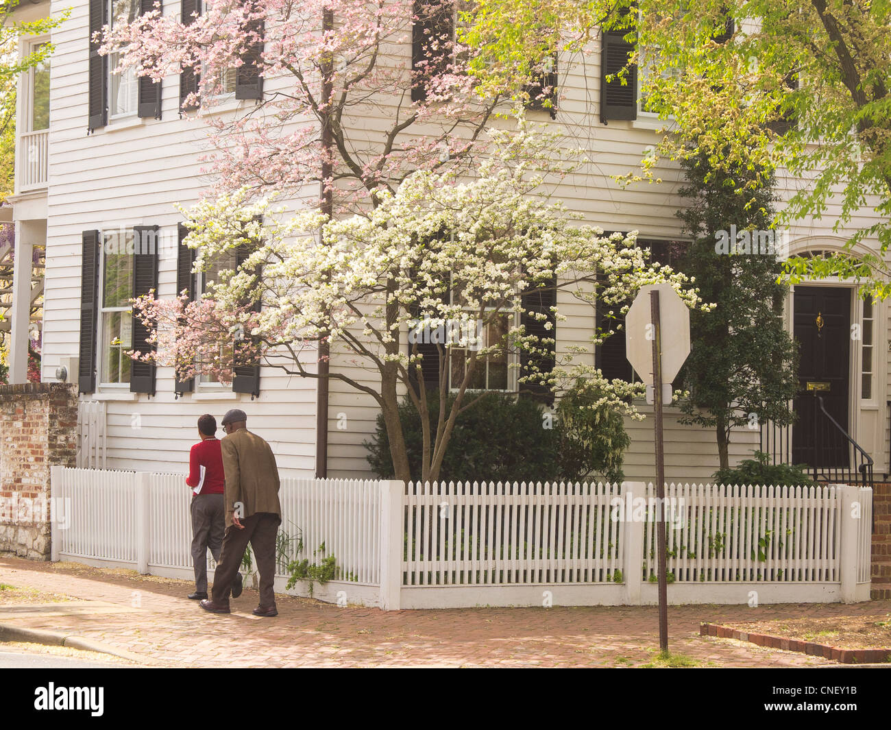 Historic Old Town Alexandria houses Stock Photo - Alamy