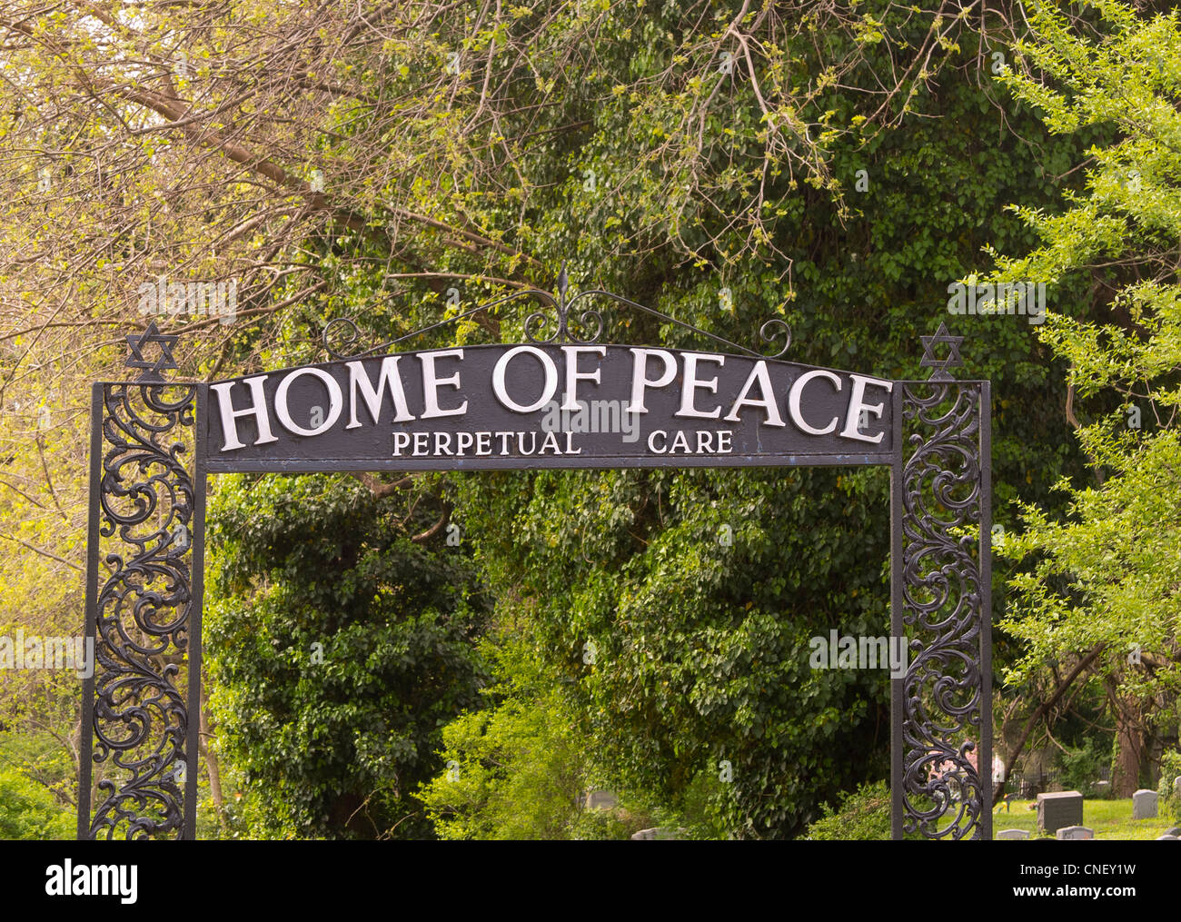 Home of Peace perpetual care Stock Photo - Alamy